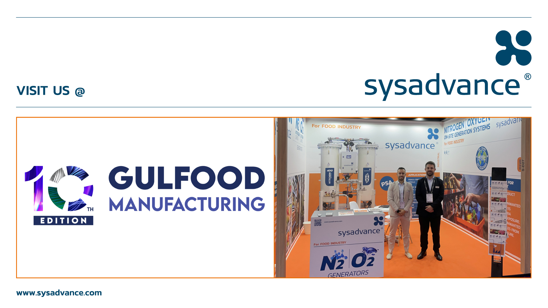 SYSADVANCE | Gulfood Manufacturing - STAND S-D27 - Sysadvance